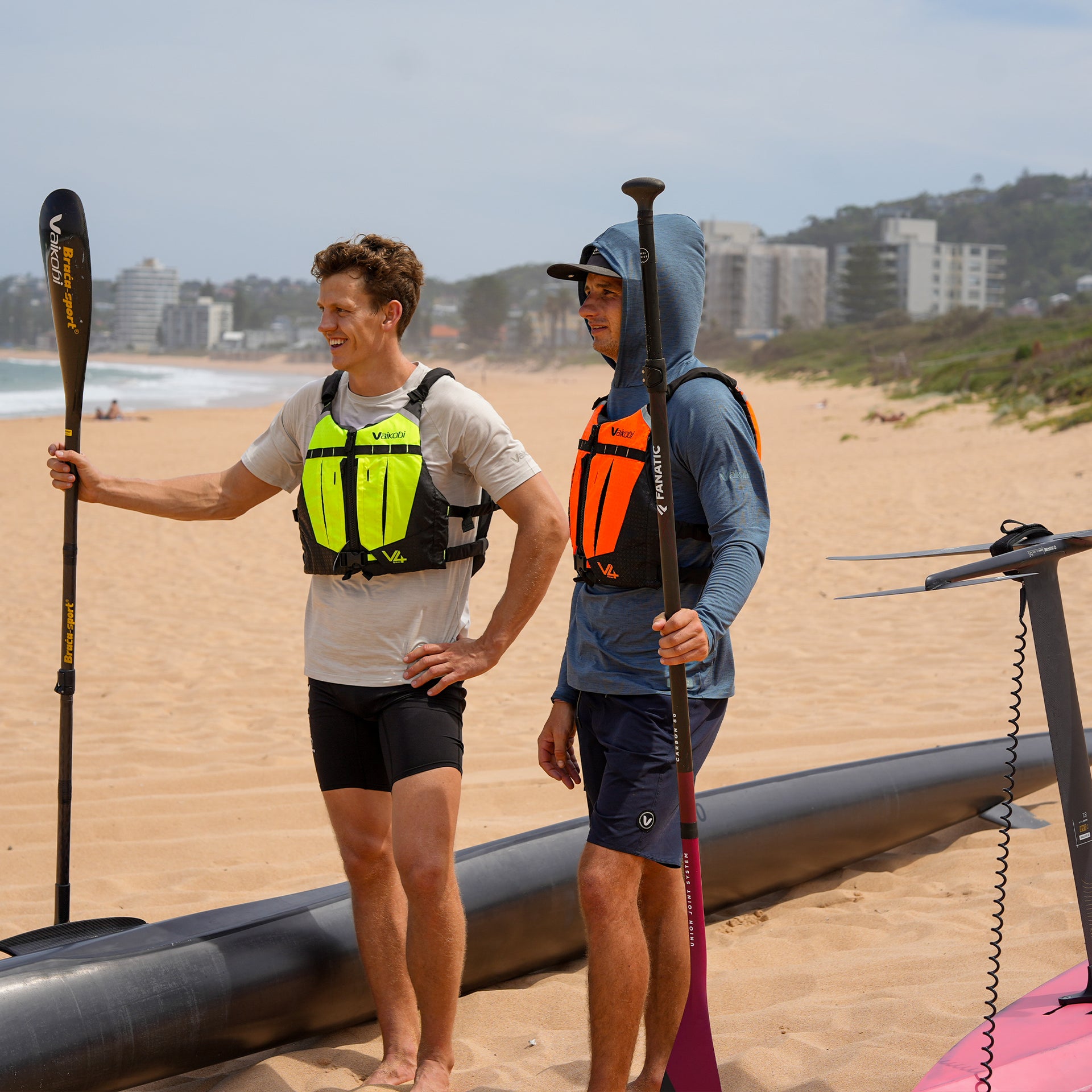 V4 Ocean Racing PFD Life Jacket - Fluro Yellow – Vaikobi