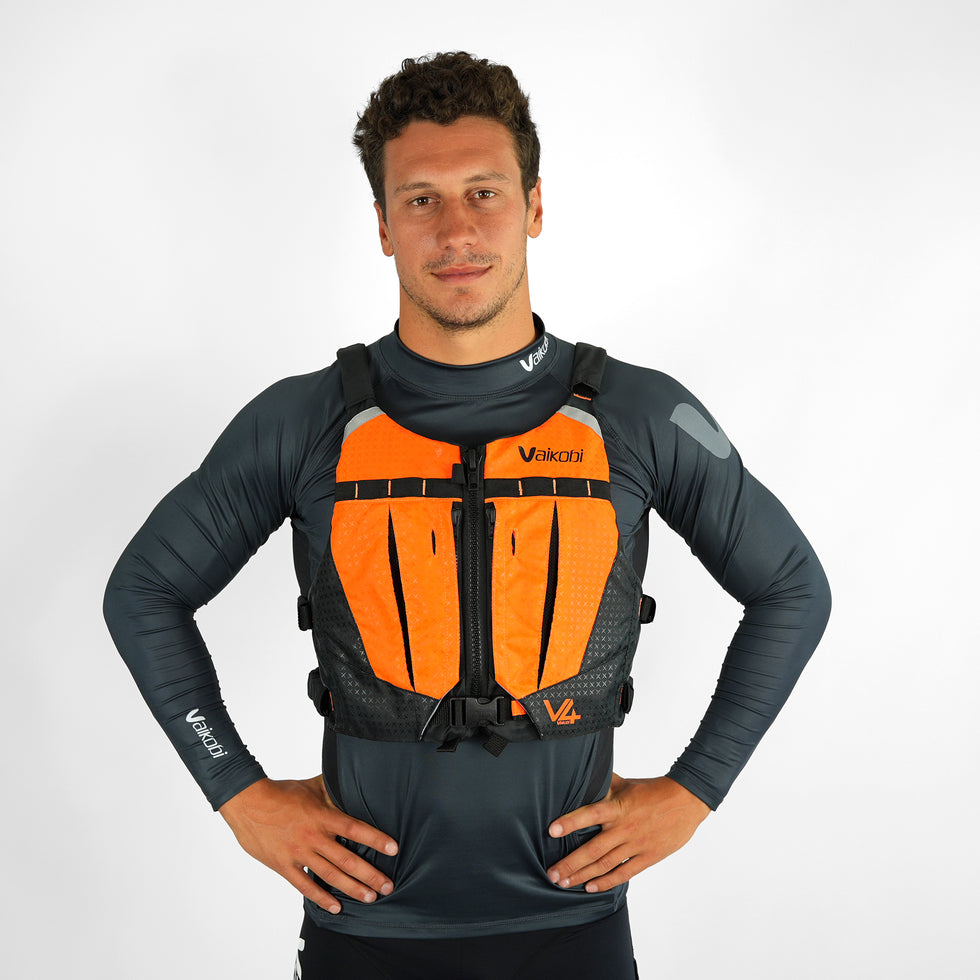 V4 Ocean Racing PFD Life Jacket - Fluro Orange – Vaikobi