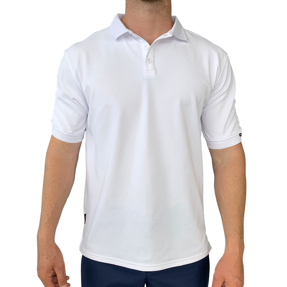 Antibes S/S Tech Polo - White – Vaikobi