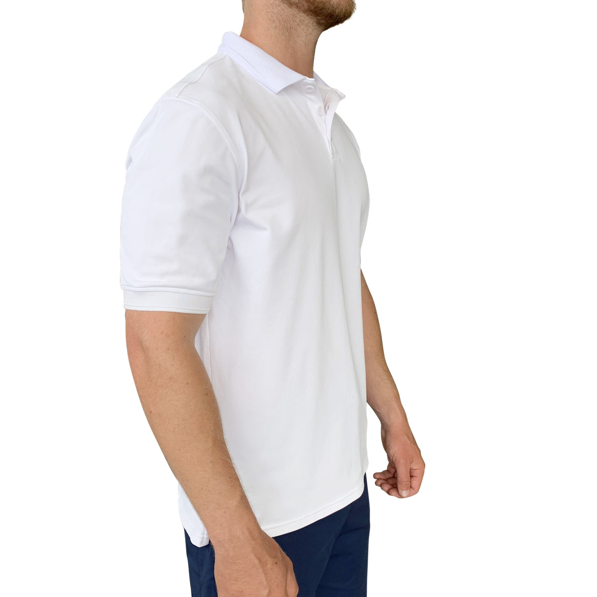 Antibes S/S Tech Polo - White – Vaikobi