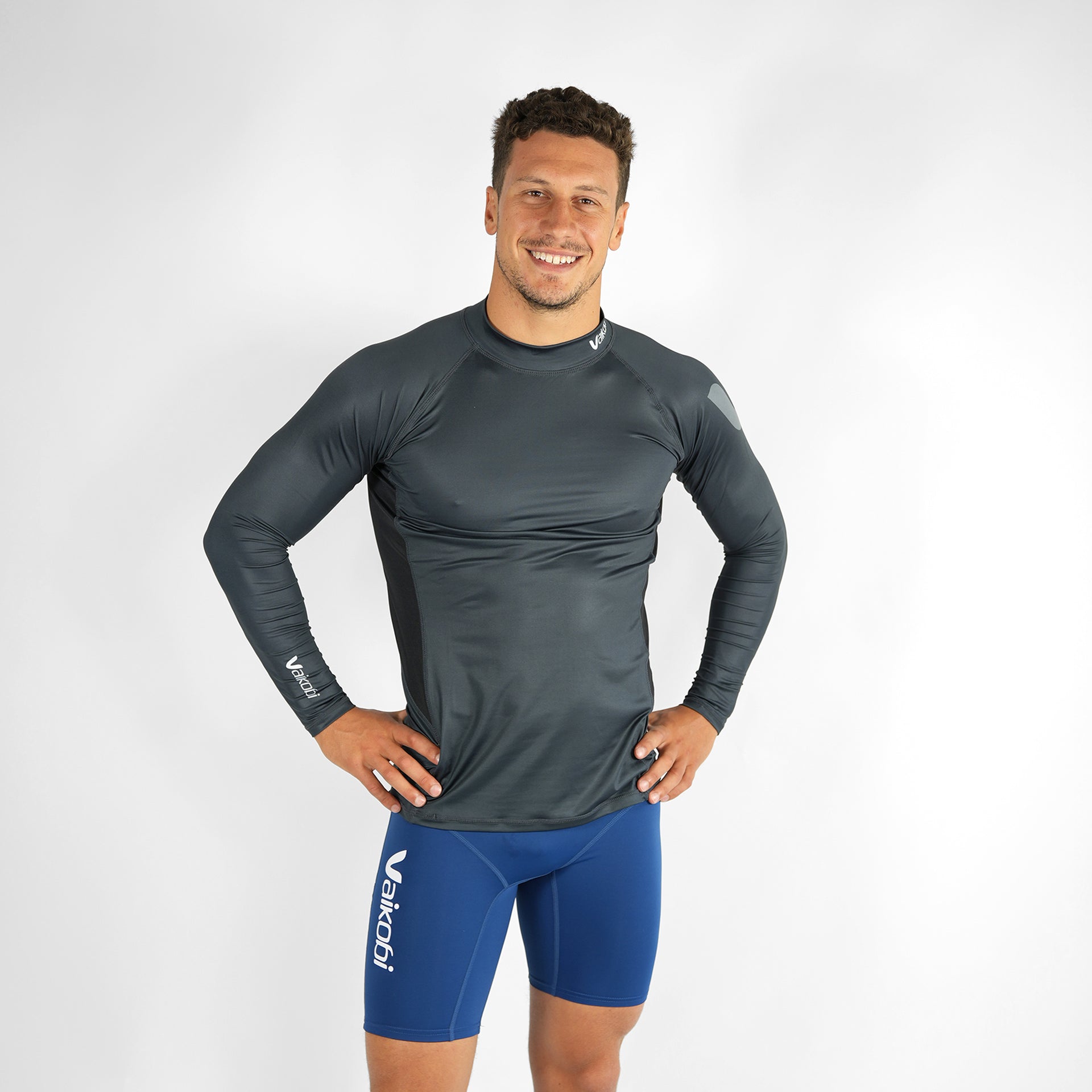 Long Sleeve Rash Top - Charcoal | Vaikobi