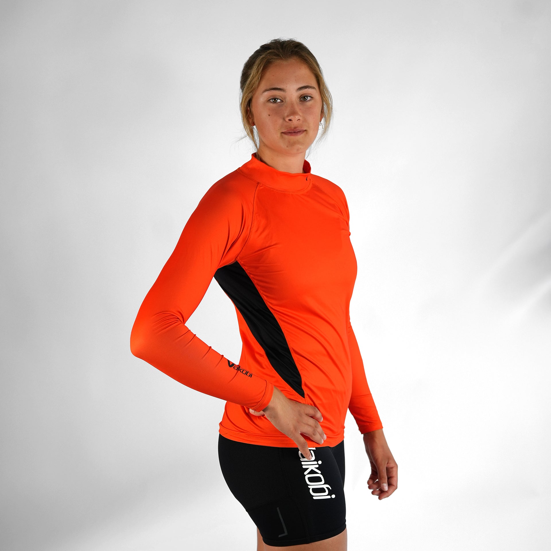 Long Sleeve Rash Top - Orange | Vaikobi