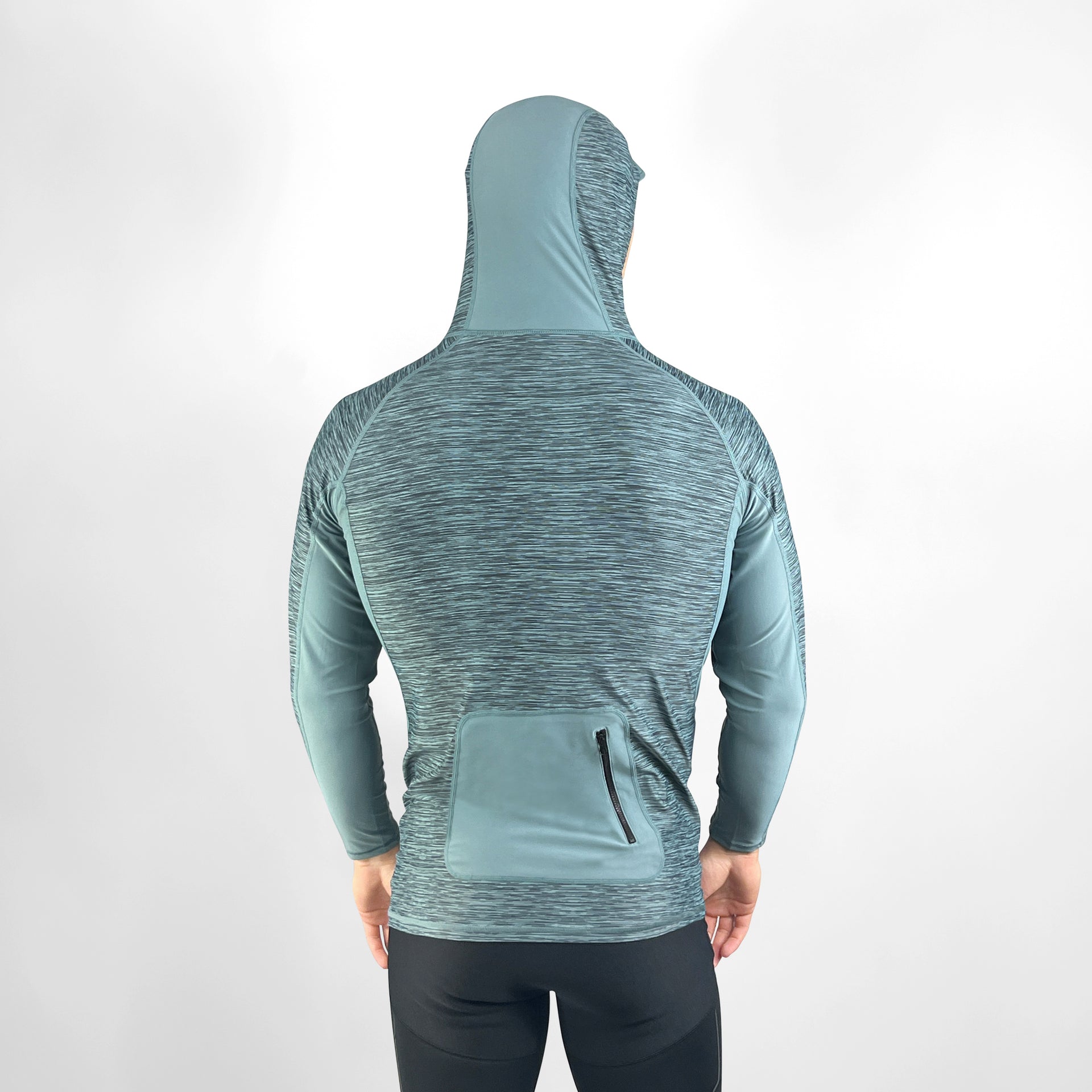 Hooded UV Long Sleeve Rash Top - Steel Blue | Vaikobi