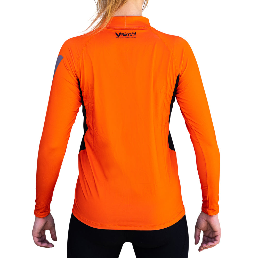 Long Sleeve Rash Top - Orange | Vaikobi