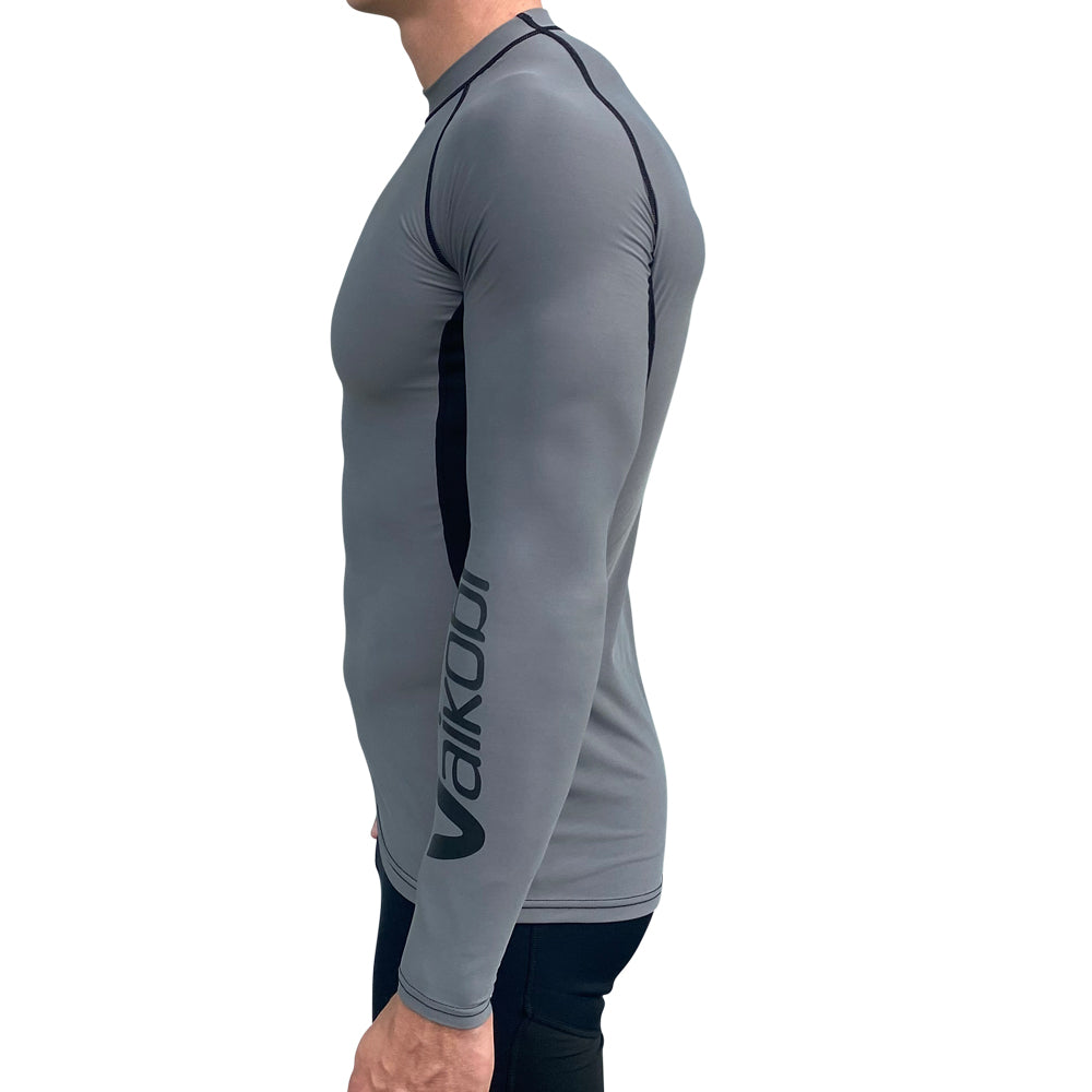 VCOLD L/S Base Layer - Grey/Black - Unisex | Vaikobi